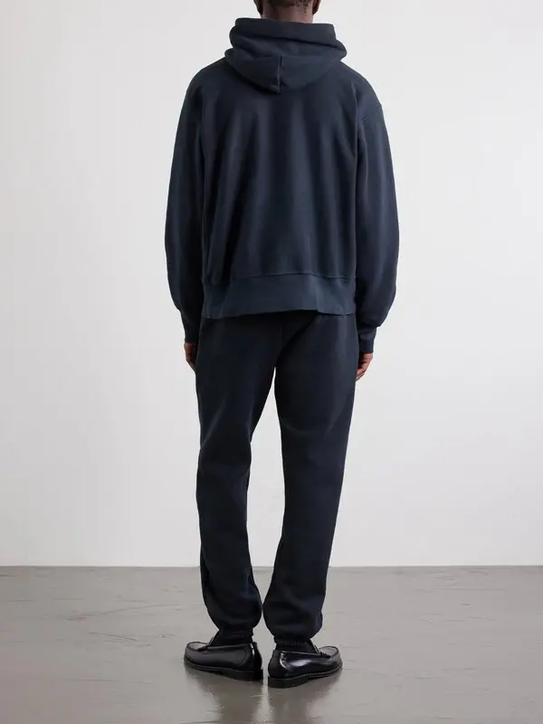 LES TIEN Heavyweight Structured-fleece Cotton-jersey Hoodie