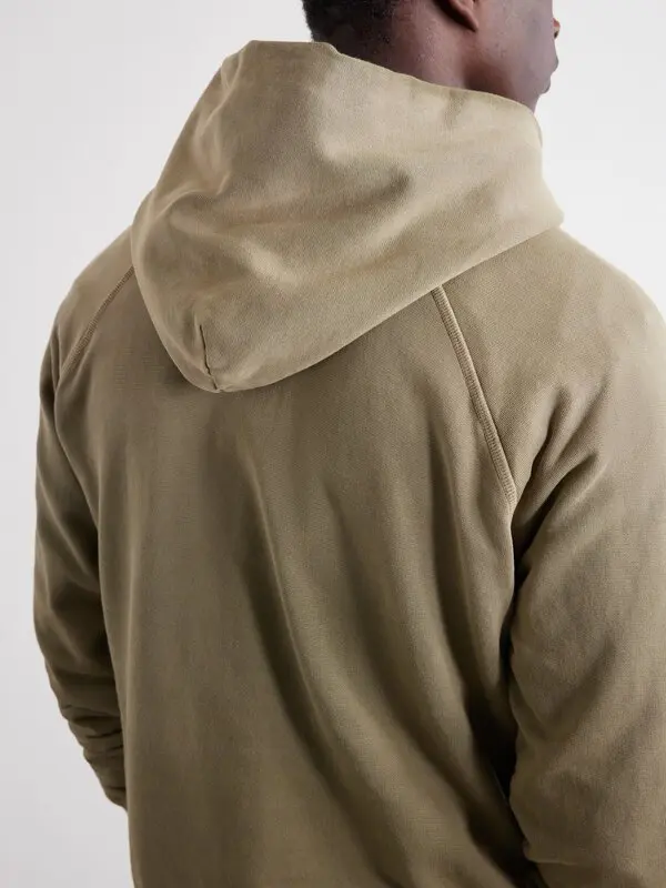 LES TIEN French Terry-cotton Raglan Hoodie