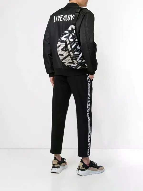 PORTS V Slogan Bomber Jacket