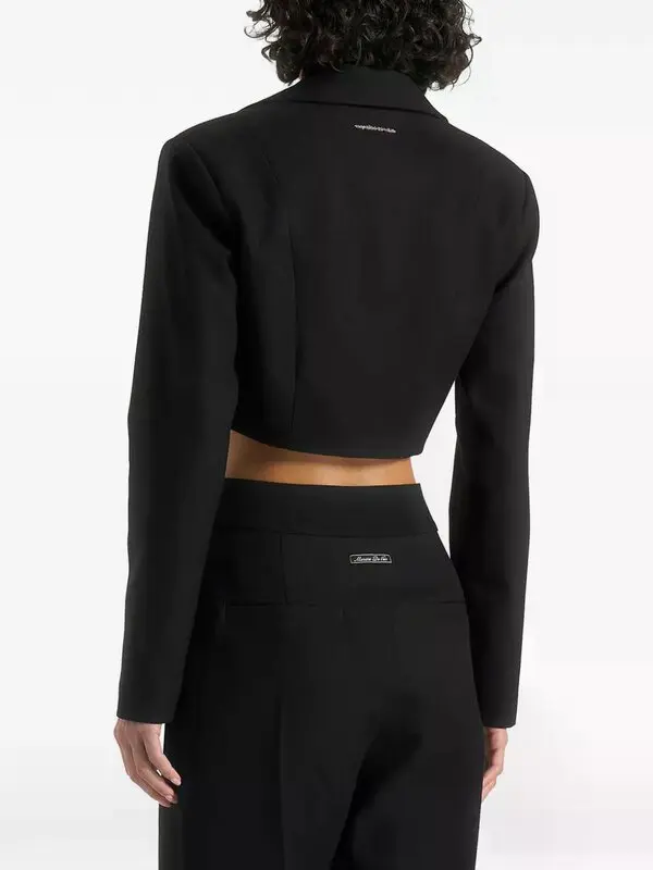 Manière De Voir Dina In Asymmetric Cropped Blazer