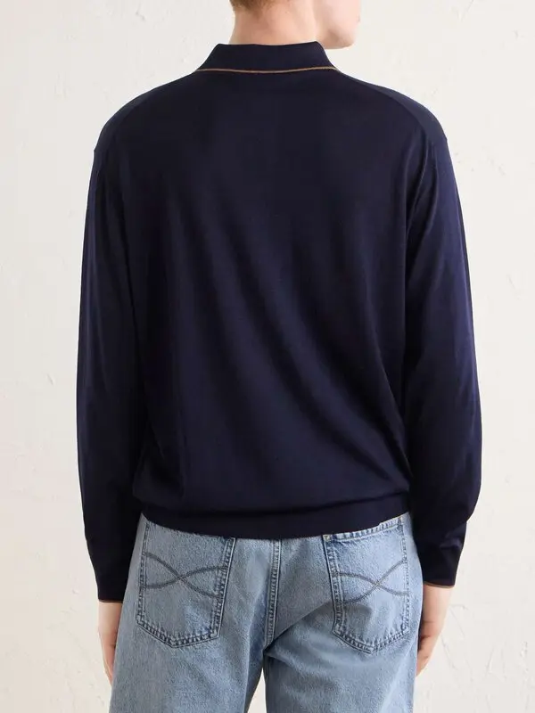 Kiton Merino Wool Polo Shirt