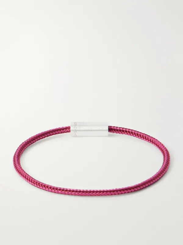 Le Gramme 5g Sterling Silver Woven Cord Bracelet