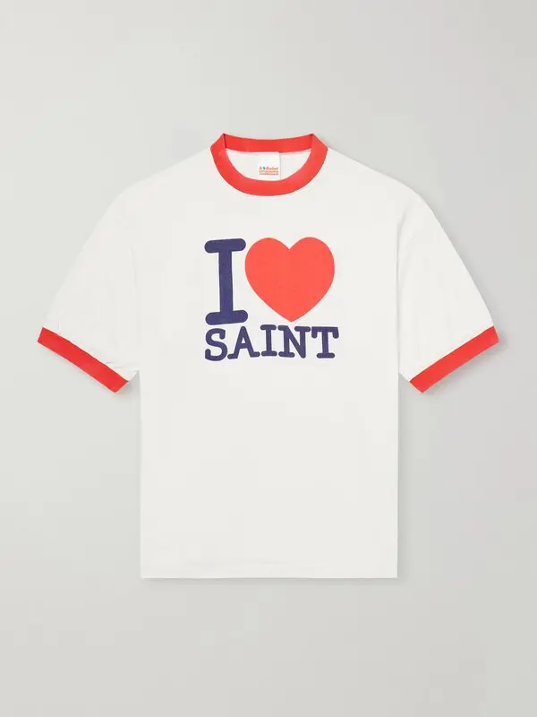 SAINT MXXXXXX I Love Saint Cotton-jersey T-shirt
