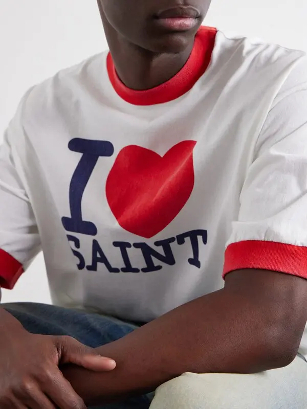 SAINT MXXXXXX I Love Saint Cotton-jersey T-shirt