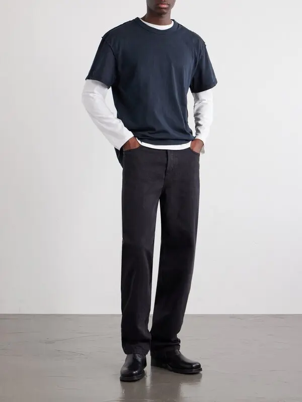 LES TIEN Inside Out Heavyweight Cotton-jersey T-shirt