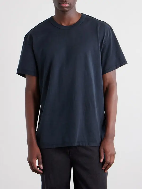LES TIEN Inside Out Heavyweight Cotton-jersey T-shirt