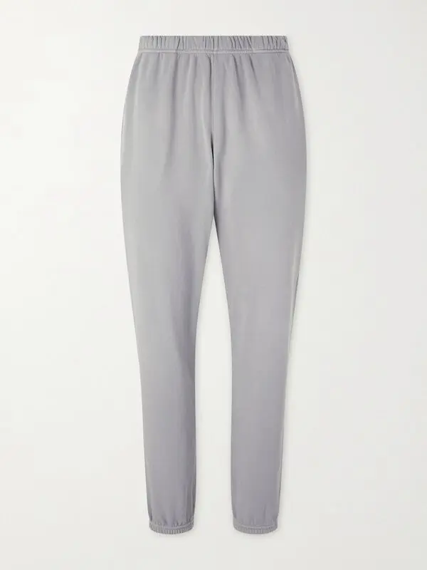 LES TIEN Tapered Cotton-jersey Drawstring Sweatpants