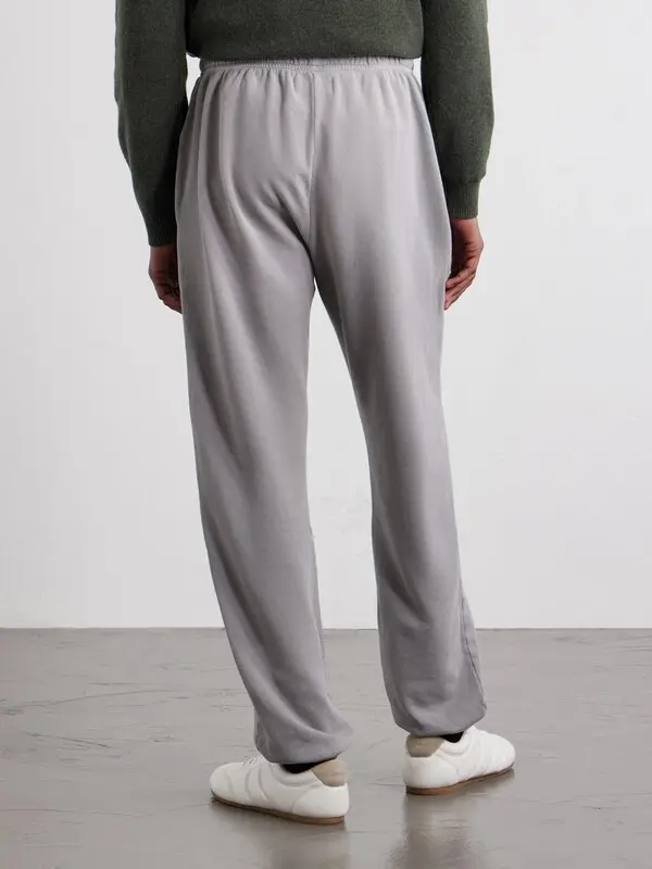 LES TIEN Tapered Cotton-jersey Drawstring Sweatpants