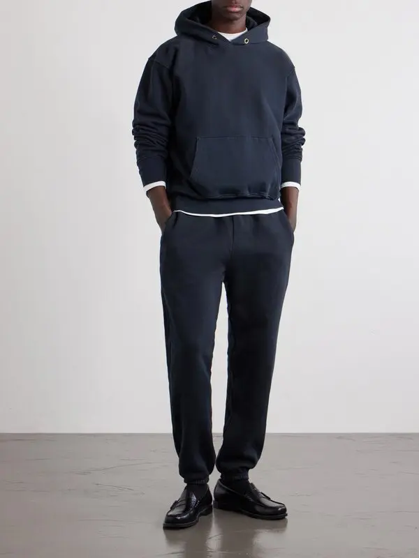 LES TIEN Heavyweight Structured-fleece Cotton-jersey Sweatpants