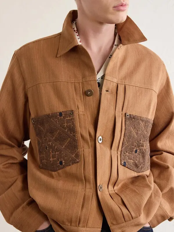 KARDO Marvin' Cotton-jacquard Trucker Jacket