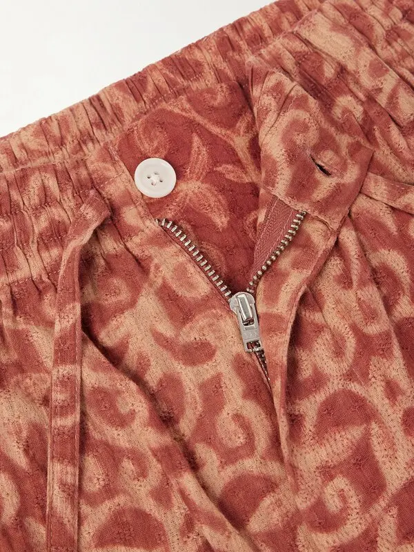 KARDO Milo Shibori Straight-leg Printed Cotton Shorts