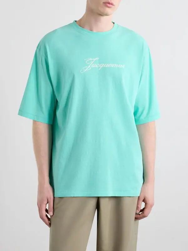 Jacquemus Logo-print Cotton And Hemp-blend T-shirt