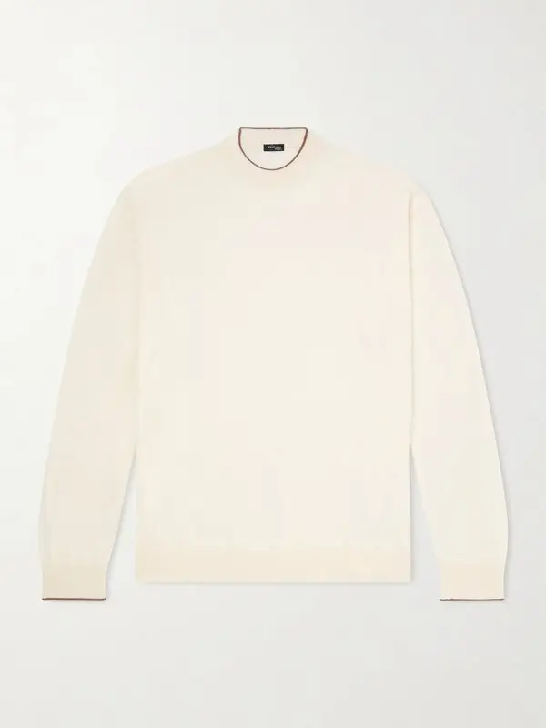 Kiton Merino Wool Crewneck Sweater