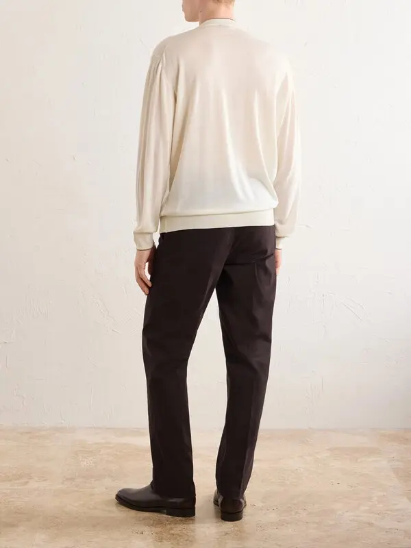 Kiton Merino Wool Crewneck Sweater