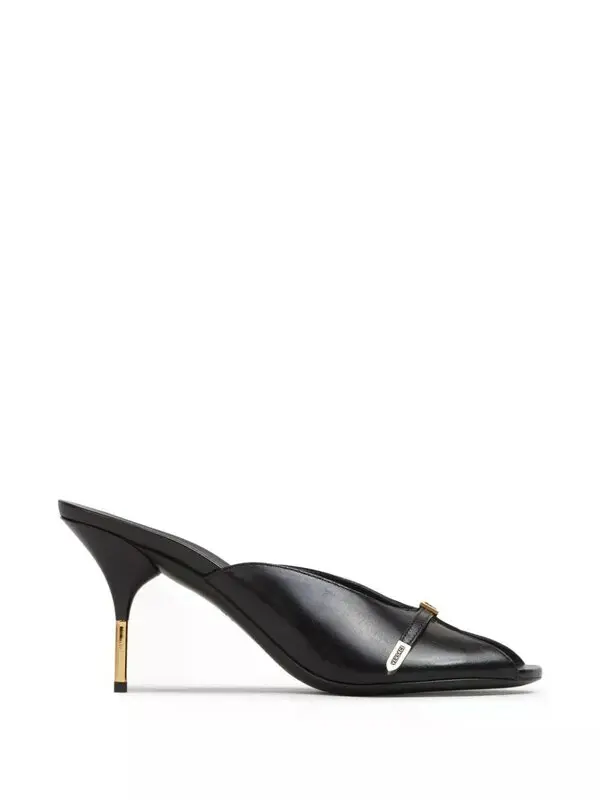 Versace Nyx Buckle Detail Sandals - Black