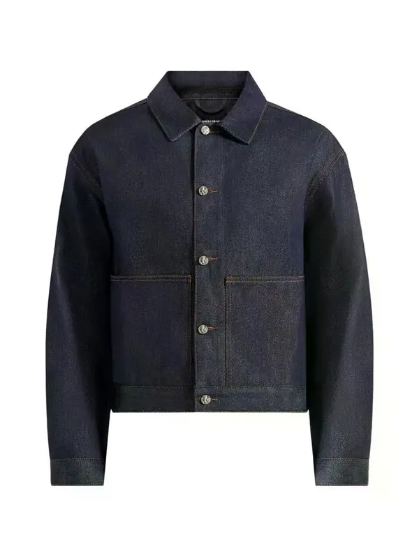 Manière De Voir Indigo Boxy-fit Denim Jacket - Blue
