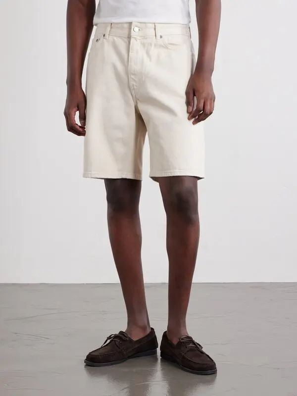 Nn07 Otis Straight-leg Organic Denim Shorts