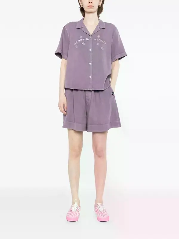 AGNES B. Dyed Collar Shirt