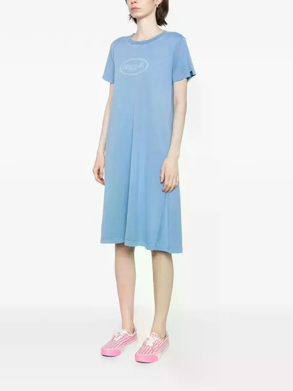 AGNES B. Dyed Short-sleeved Mini Dress