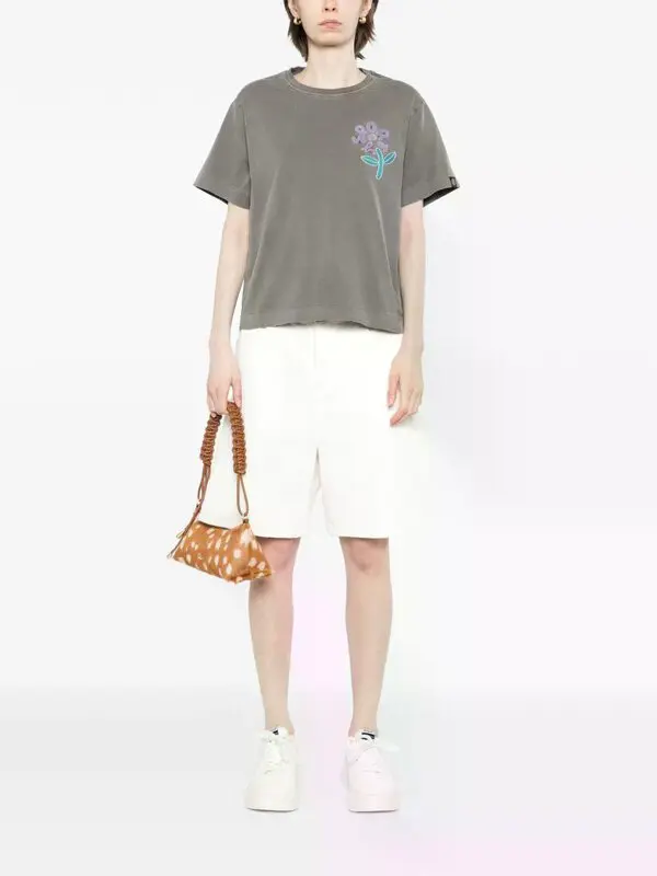 AGNES B. Dyed Short-sleeved T-shirt - Grey