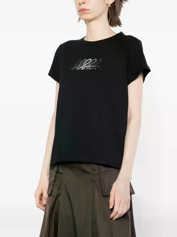 AGNES B. Logo Print Cotton T-shirt