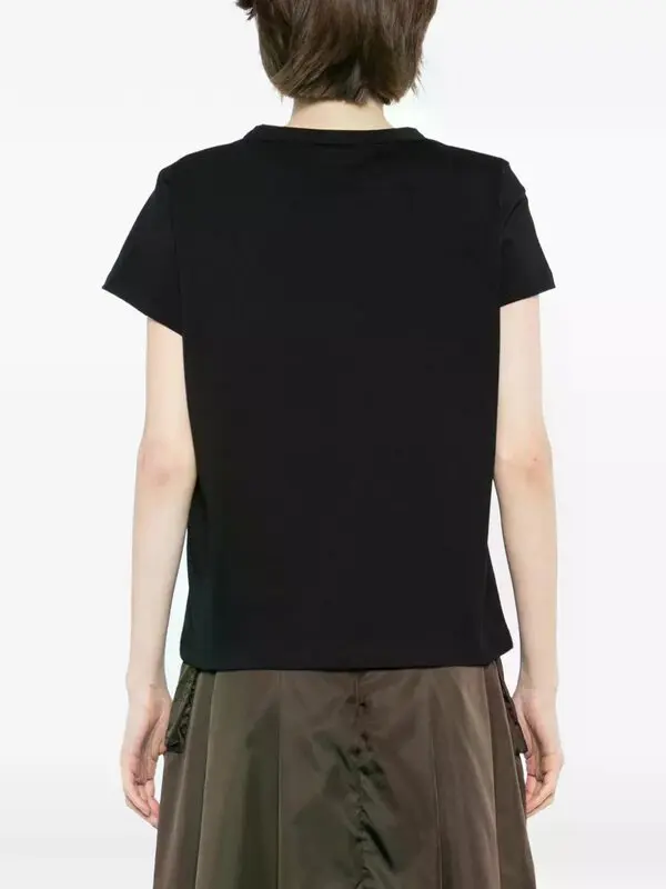 AGNES B. Logo Print Cotton T-shirt