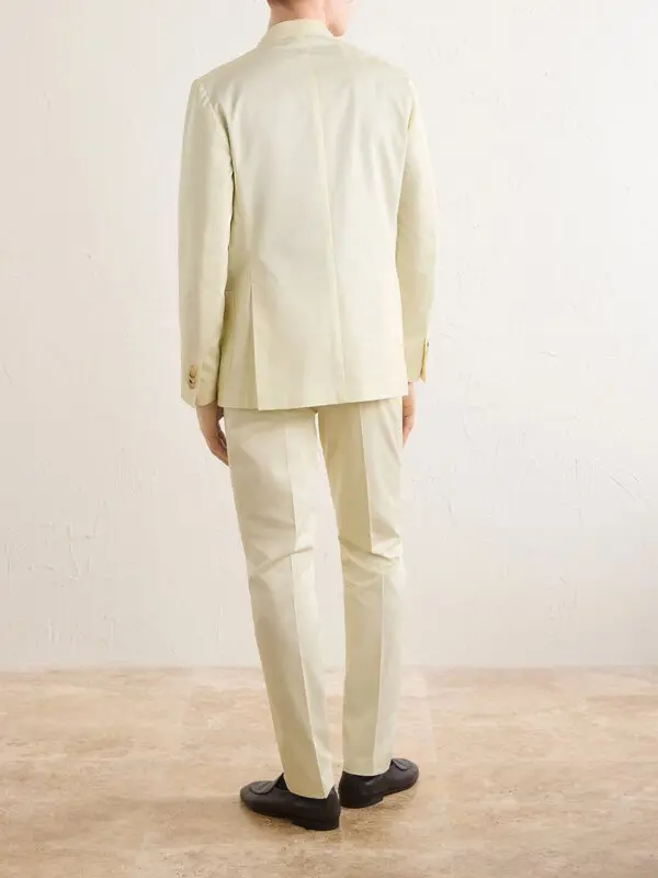 DE PETRILLO Single-breasted Cotton-twill Blazer