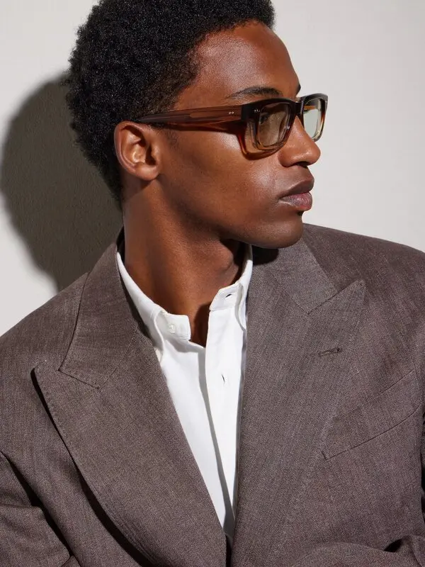 Brunello Cucinelli Dégradé Acetate Square Frame Sunglasses