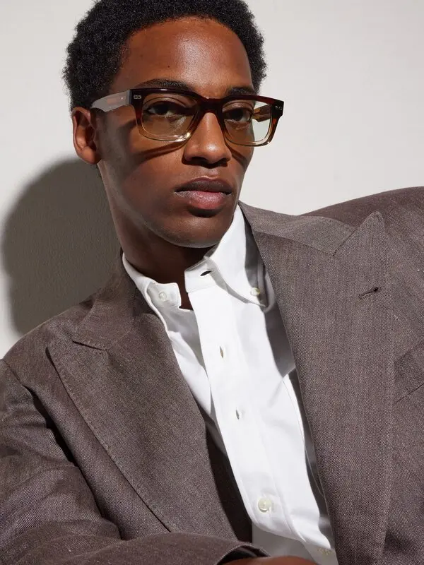 Brunello Cucinelli Dégradé Acetate Square Frame Sunglasses