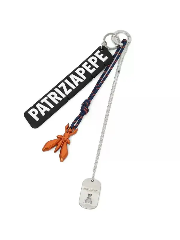 Patrizia Pepe Fly Charm Keyring - Orange