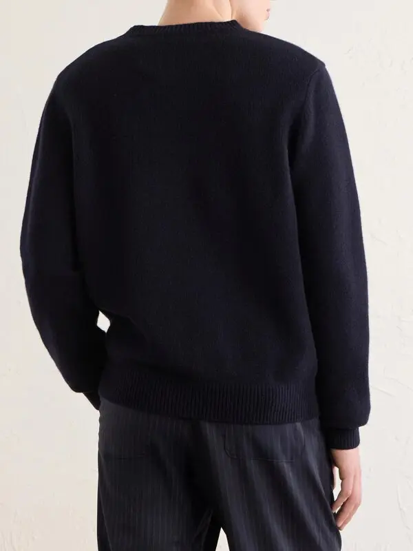 A.p.c. Wool Intarsia Logo Sweater