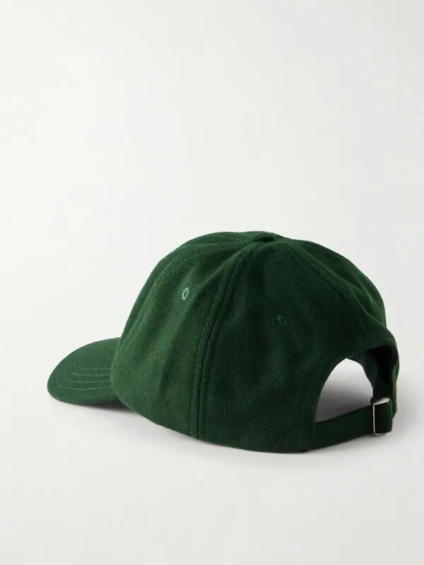 DRAKE'S Embroidered Wool Baseball Cap