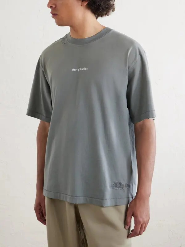 Acne Studios Logo-print Cotton-jersey T-shirt