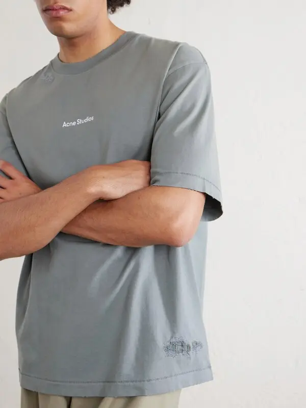 Acne Studios Logo-print Cotton-jersey T-shirt
