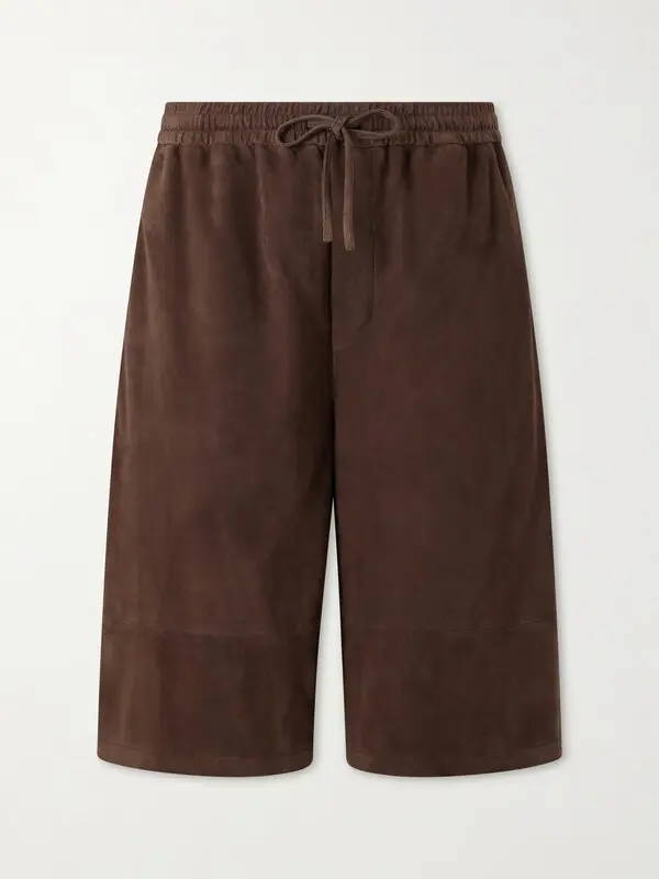 Loewe Suede Knee-length Shorts