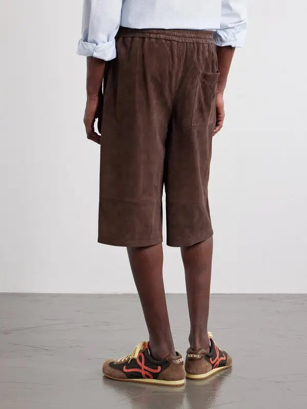 Loewe Suede Knee-length Shorts