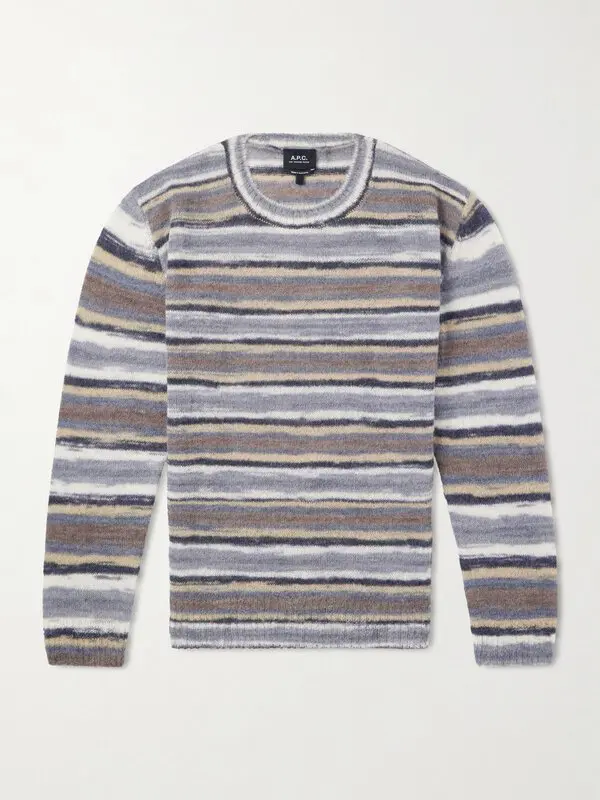 A.p.c. Striped Knitted Sweater