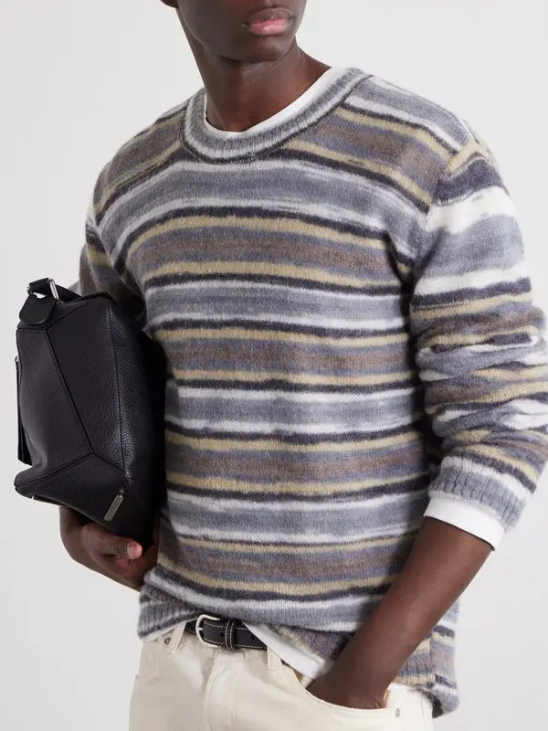 A.p.c. Striped Knitted Sweater
