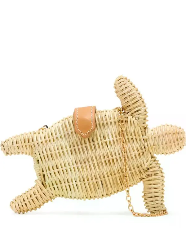 Poolside Tortoise Clutch Bag - Brown