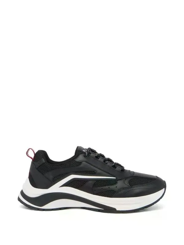 Bally Panelled Mesh-insert Sneakers - Black