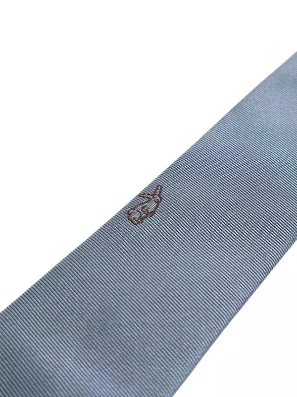 Paul Smith Silk Tie With Rabbit Embroidery