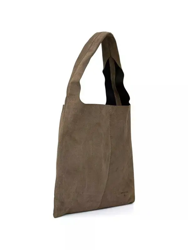 Patrizia Pepe Suede Logo-embossed Tote Bag