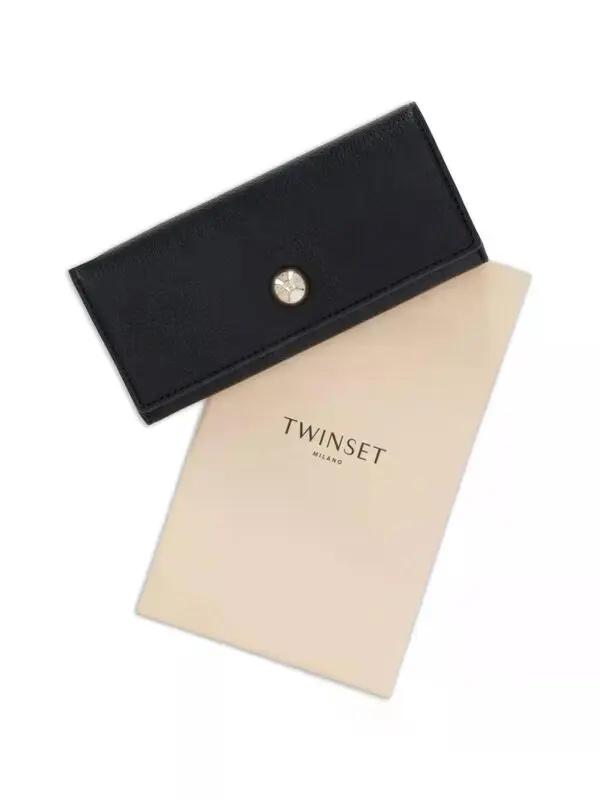 TWINSET Logo-plaque Pebbled Wallet