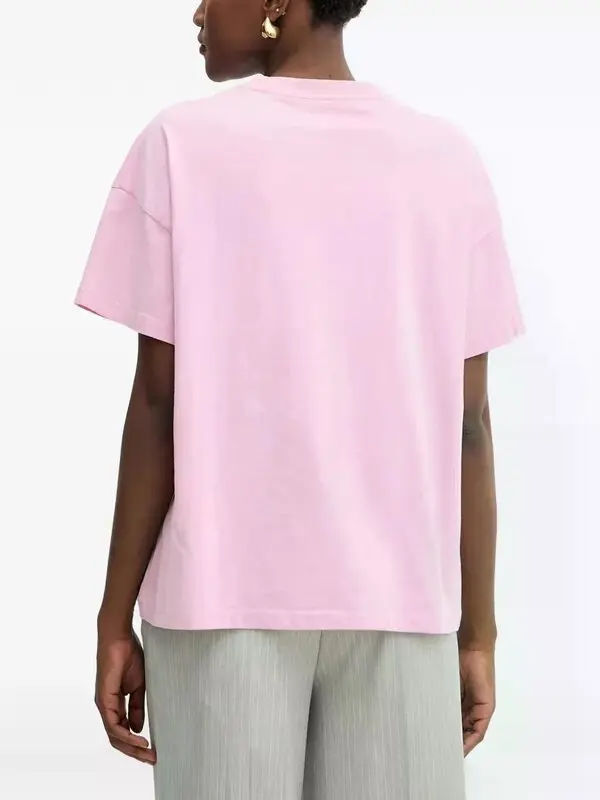 Patrizia Pepe Logo Print Drop Shoulder T-shirt
