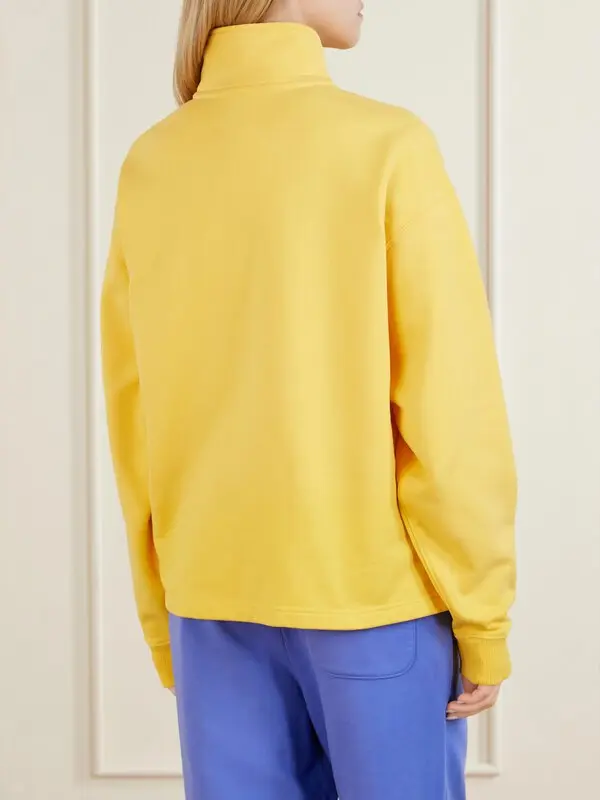 Aimé Leon Dore Half-zip Cotton-jersey Sweatshirt