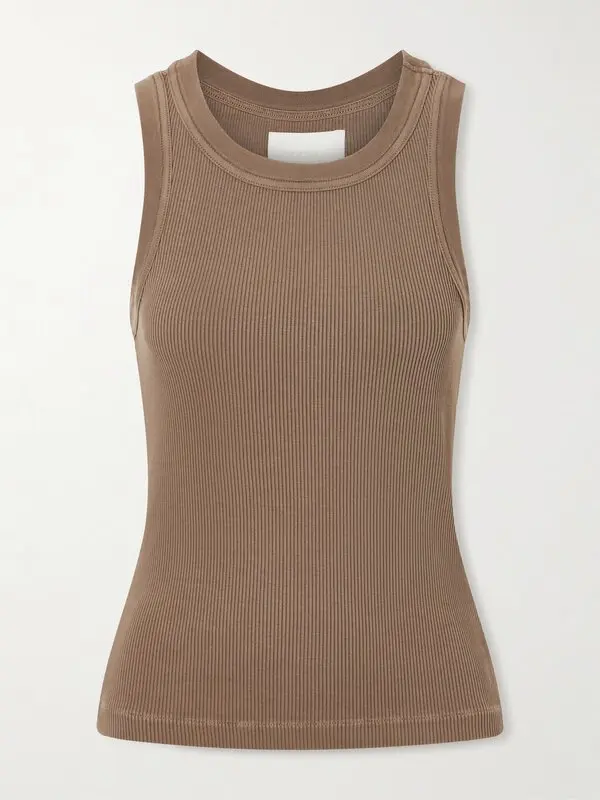 Citizens Of Humanity Isabel Ribbed Jersey Tank - Brown