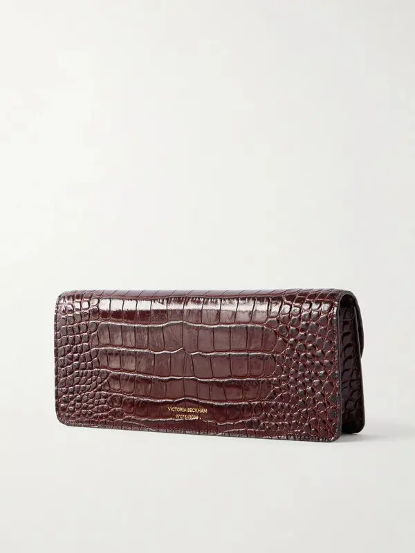 Victoria Beckham Dorian East-west Clutch - Brown