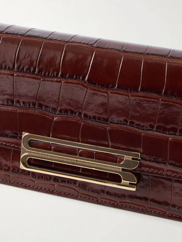 Victoria Beckham Dorian East-west Clutch - Brown