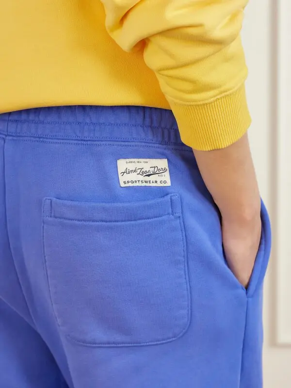 Aimé Leon Dore Cotton-jersey Wide-leg Sweatpants