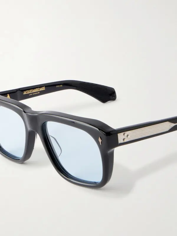 JACQUES MARIE MAGE Yves D-frame Acetate Sunglasses